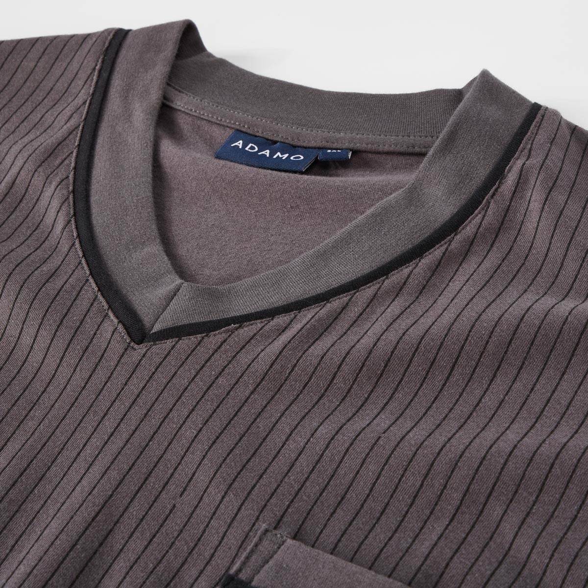Kurzer Schlafanzug | grau | 5XL | 119251/N/710-5XL
