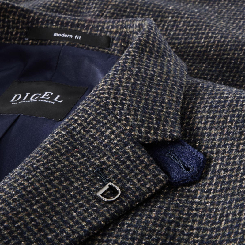 Wollsakko mit Stretch | blau | 31 | 1252504/EZZO-G/20-31