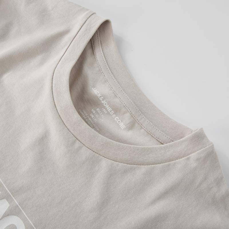 T-Shirt mit Label-Print | blau | 3XL | 12302401/VAPOR BLUE-3XL