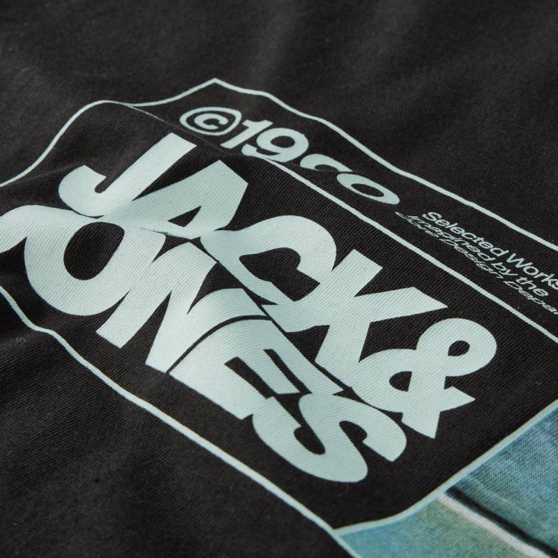 T-Shirt mit Label-Print | schwarz | 3XL | 12302401/BLACK-3XL