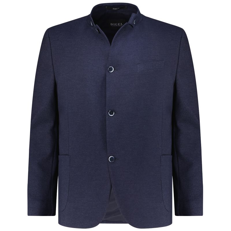 Jersey-Sakko mit Stehkragen | blau | 32 | 99228/SAKKO/ENZO-ST/22-32