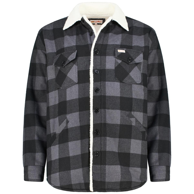 Gefütterte Jacke im Holzfäller-Stil | anthrazit | 10XL | 23878-400/GREY ...